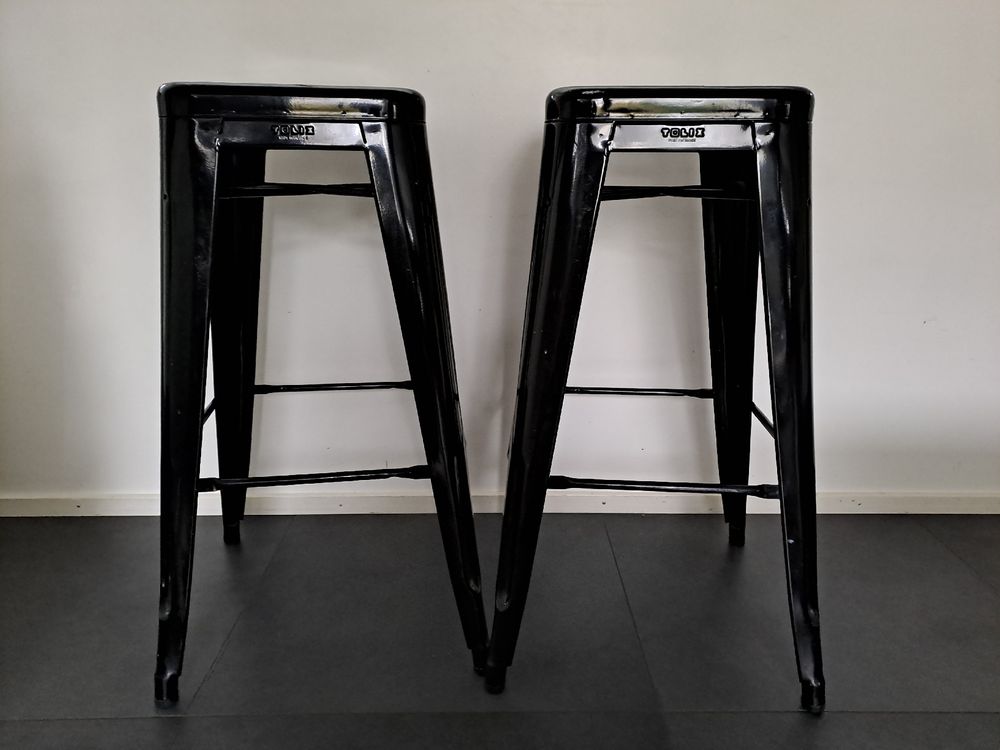 Lot tabouret bar Tolix noirs 75cm | Kaufen auf Ricardo