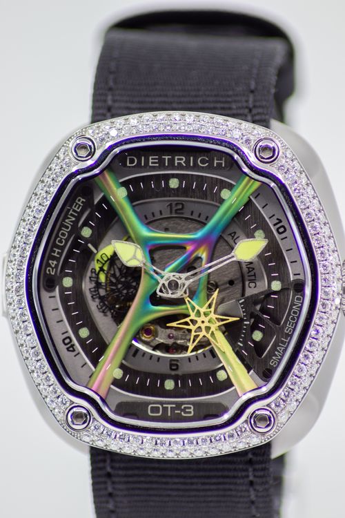 Montre Dietrich OT-3 Rainbow dial, Diamonds bezel. Très rare (Neu und originalverpackt) in ...