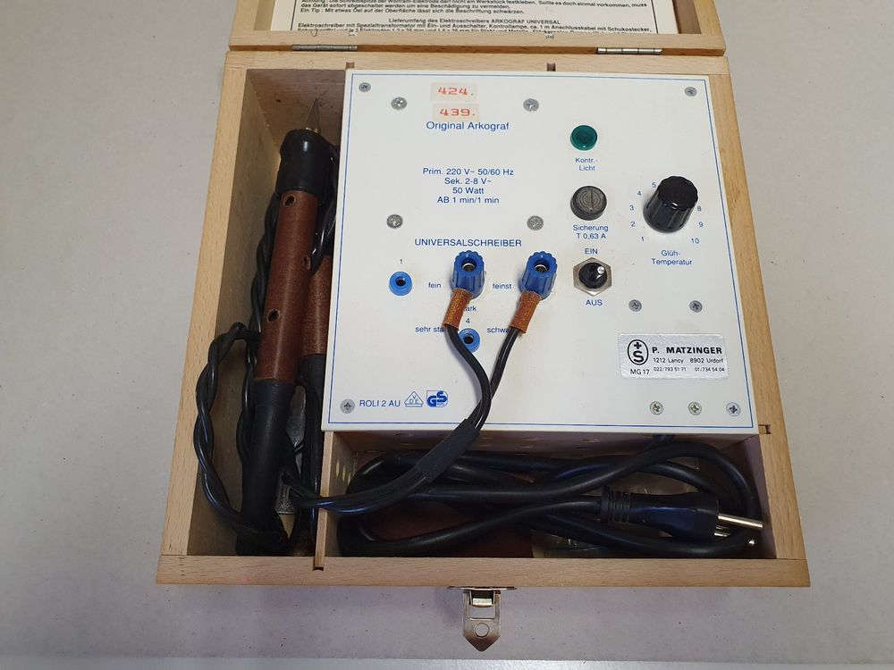 ARKOGRAF Elektroschreiber (zum Beschriften v. Metall / Holz) (Gebraucht) in Stilli für CHF 200 ...