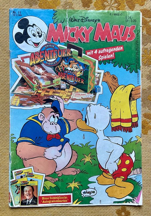 Micky Maus Heft Nr 11 von 1994 (Gebraucht) in Endingen für CHF 0.8 – mit Lieferung auf Ricardo ...