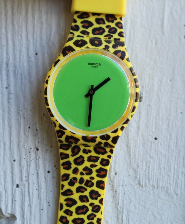 Gent Swatch Punk GZ251 Jeremy Scott Leopard Muster Quartz | Kaufen auf ...