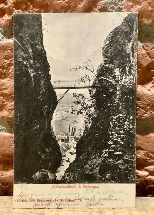 1903 - Antike AK - Alpbachschlucht ob Meyringen - Meiringen (Gebraucht) in Root für CHF 1 – mit ...
