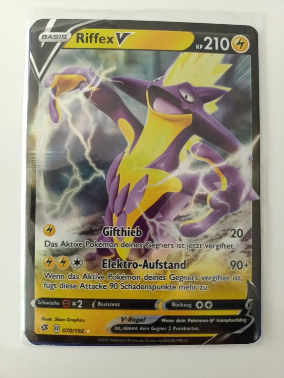 Pokemonkarte Riffex V 070/192 rare (Gebraucht) in Balsthal für CHF 1 ...