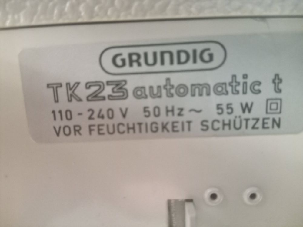 Tonbandgerät Grundig TK23 (Gebraucht) in St.Gallen für CHF 25 – nur ...