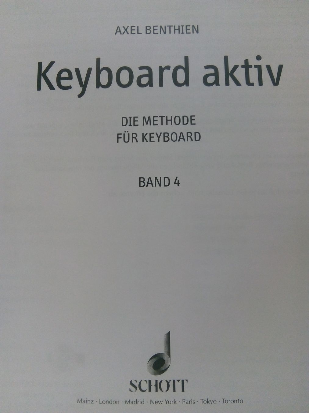 Keyboard aktiv (Band 4) - Die Methode für Keyboard ED-8674 (Gebraucht ...