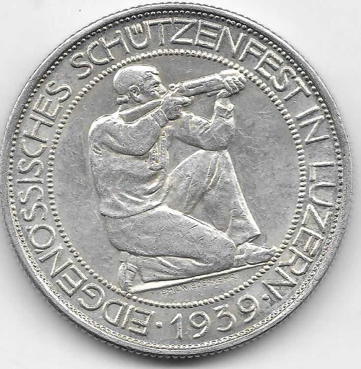 Luzern 1939 Schützenfest Silber 19 gr 33 mm | Kaufen auf Ricardo
