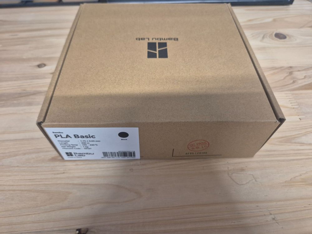 Bambu Lap PLA Basic Nachfüllpackung 1,75mm Schwarz (Neu und ...