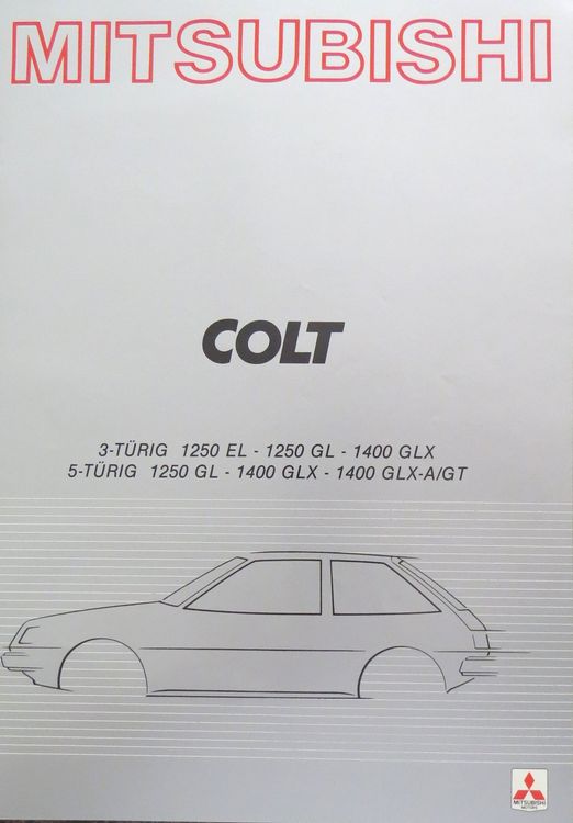 Prospekt Mitsubishi Colt von 1980 | Kaufen auf Ricardo