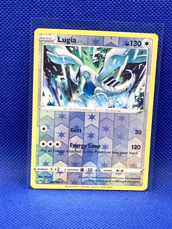 Pokemon DARKNESS ABLAZE Lugia Reverse Holo 140 / 189 EN (Neu (gemäss ...