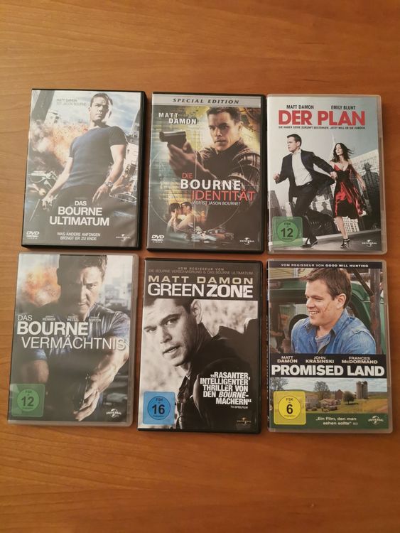 Matt Damon. 6 Action DVDs (Gebraucht) in Birmensdorf ZH für CHF 6 – mit Lieferung auf Ricardo kaufen