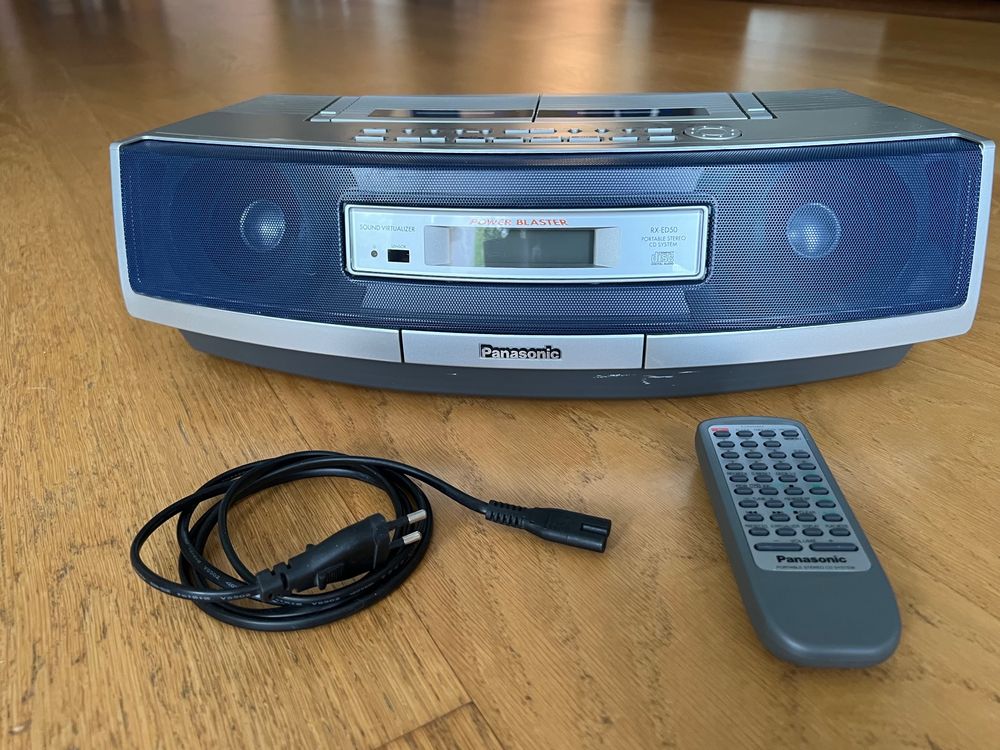 PANASONIC RX-ED50 Portalbe CD, Twin Tape, Radio Top Zustand | Kaufen auf Ricardo