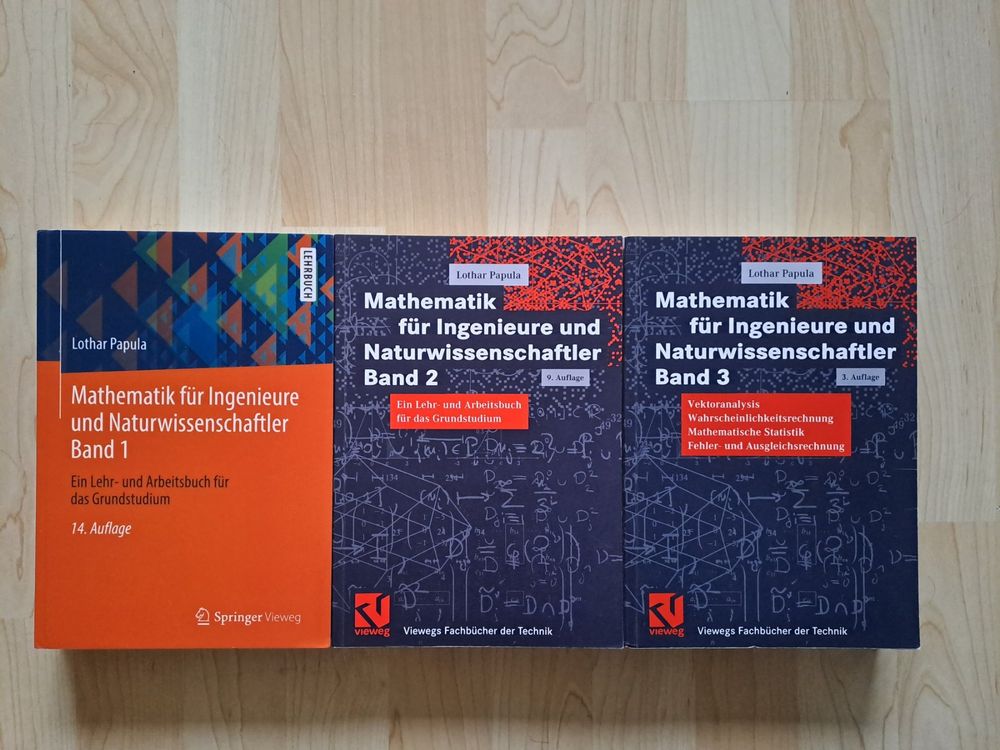 Mathematik für Ingenieure und Naturwissenschaftler Band 1-3 (Gebraucht) in Biel/Bienne für CHF ...