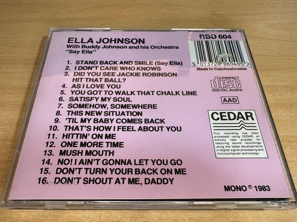 A1 Ella Johnson With Buddy Johnson And His Orchestra – Say E (Gebraucht ...