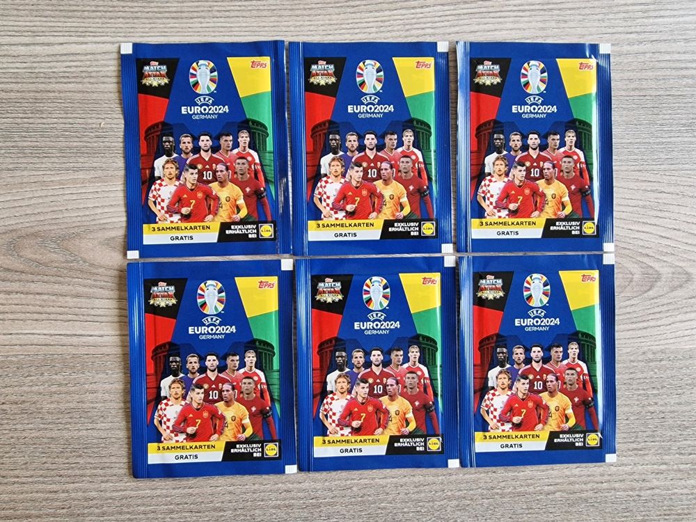 6x 3 Lidl Match Attax All Stars Uefa Euro 2024 Germany (Neu und ...