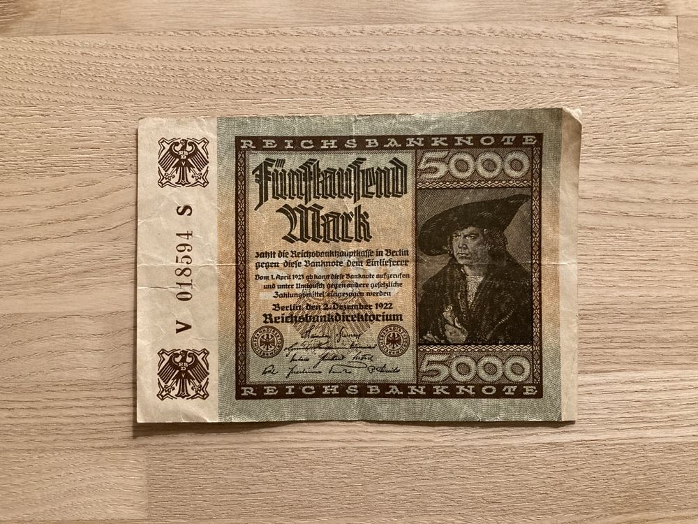 Reichsbanknote Fünftausend Mark | Kaufen auf Ricardo