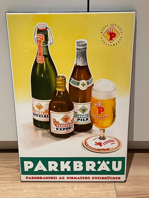 Parkbräu Bier Emailschild (Gebraucht) in Bubikon für CHF 425 – mit ...