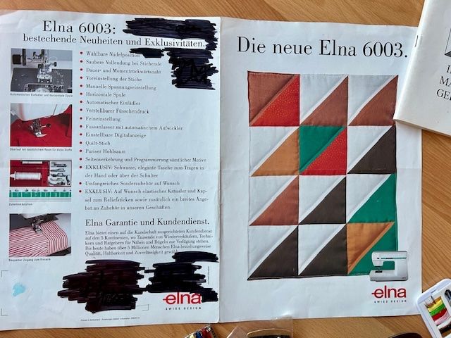 Elna 6003 Nähmaschine "Quilter's Dream" & ganz viel Zubehör (Gebraucht ...