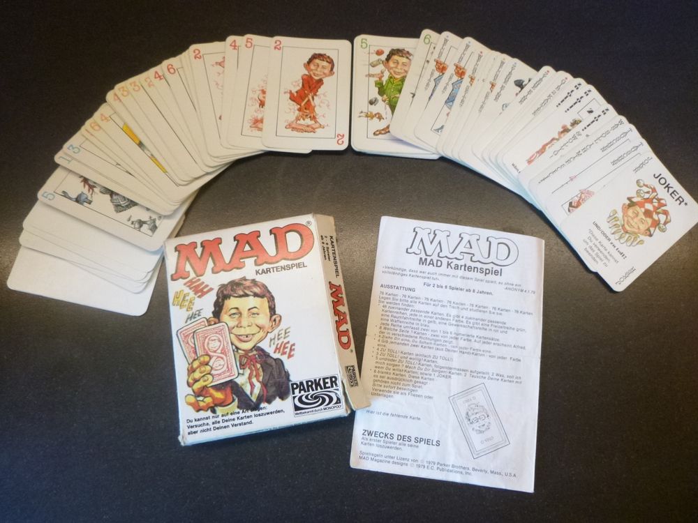 MAD-Kartenspiel, komplett mit Blanko-Karten und Anleitung (Gebraucht ...