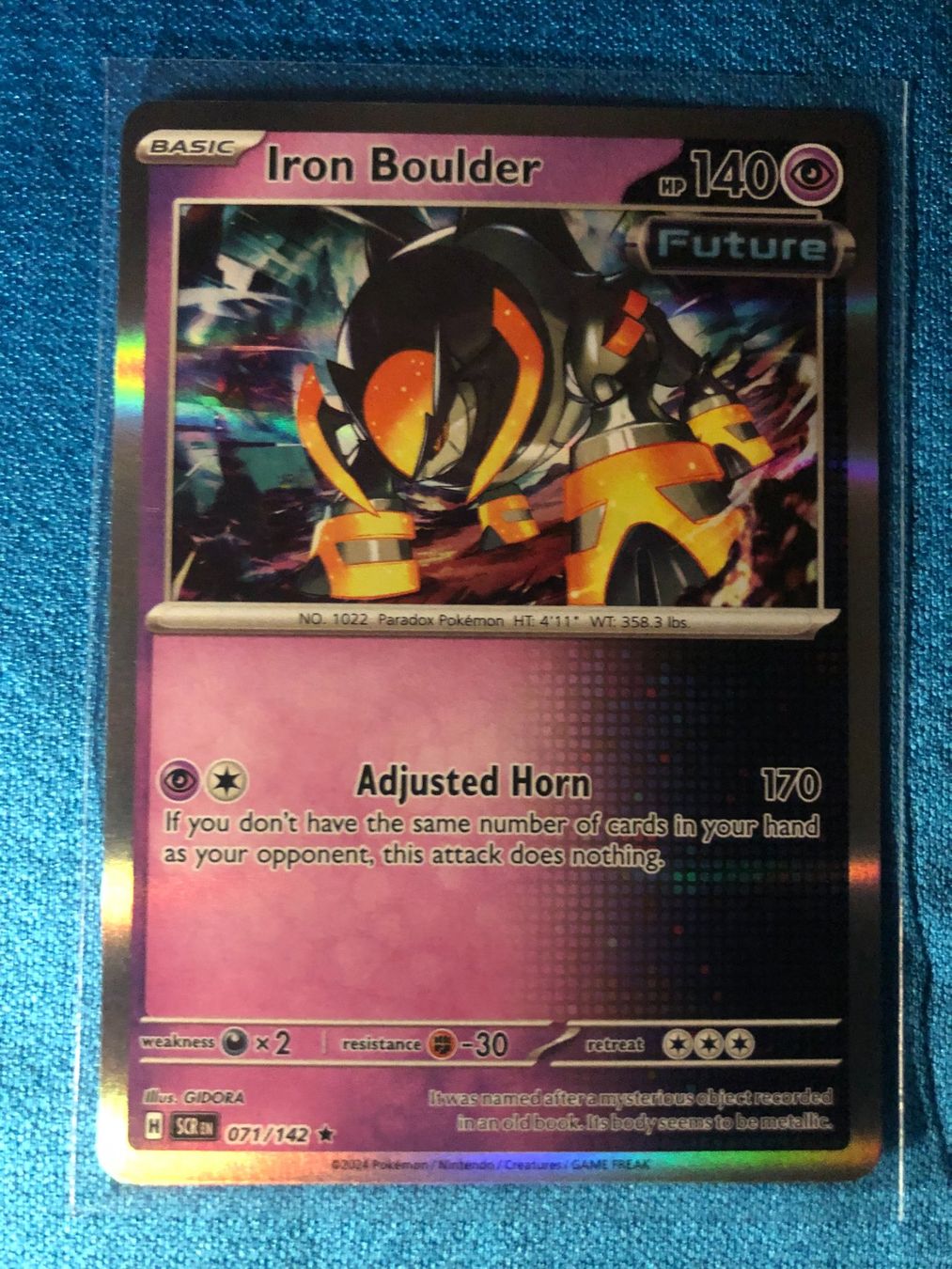 Pokemon - Iron Boulder (071/142) Stellar Crown - English - (Neu (gemäss ...