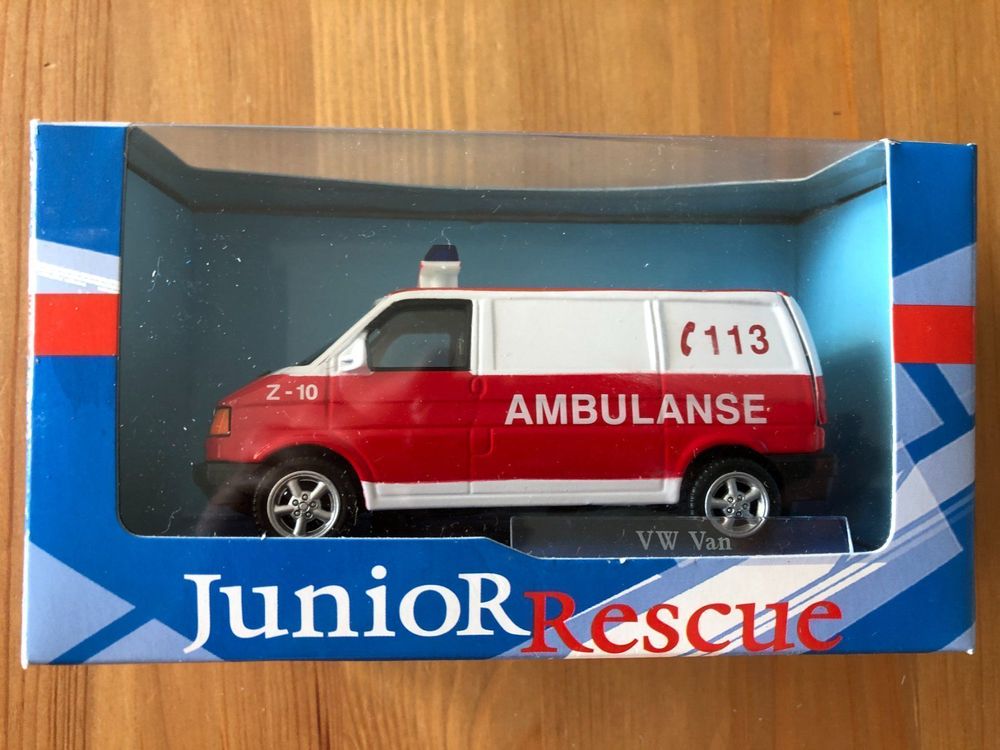 1/43 Cararama VW Van T4 Ambulanse 113 (Neu und originalverpackt) in ...
