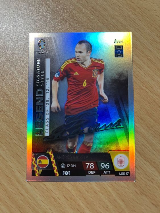 Topps Match Attax Euro 2024 Legend Andres Iniesta (Neu (gemäss ...