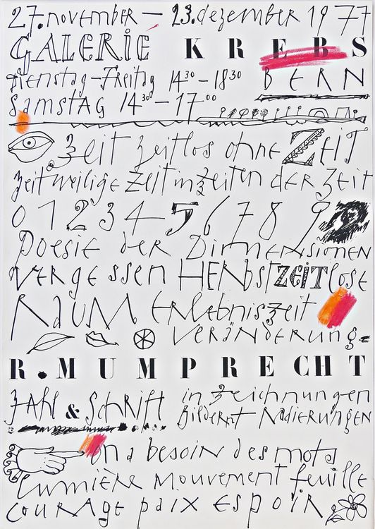 Handkolorierte Grafik von Rudolf Mumprecht (1918-2019) (Gebraucht) in Ostermundigen für CHF 90 ...