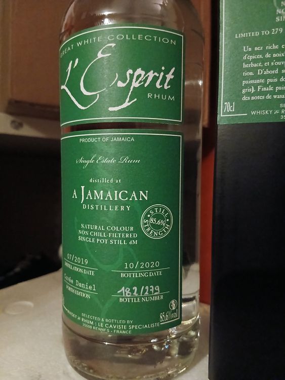 L'Esprit a Jamaican Rum still strength vol. 85.6% (Neu und ...