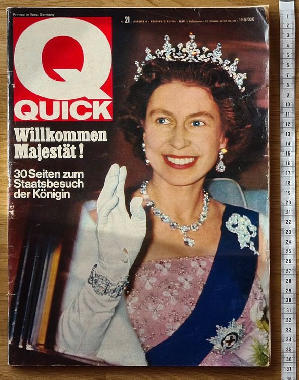 QUEEN, Elisabeth II., in DE, QUICK Zeitschrift, 1965, Antik (Gebraucht ...