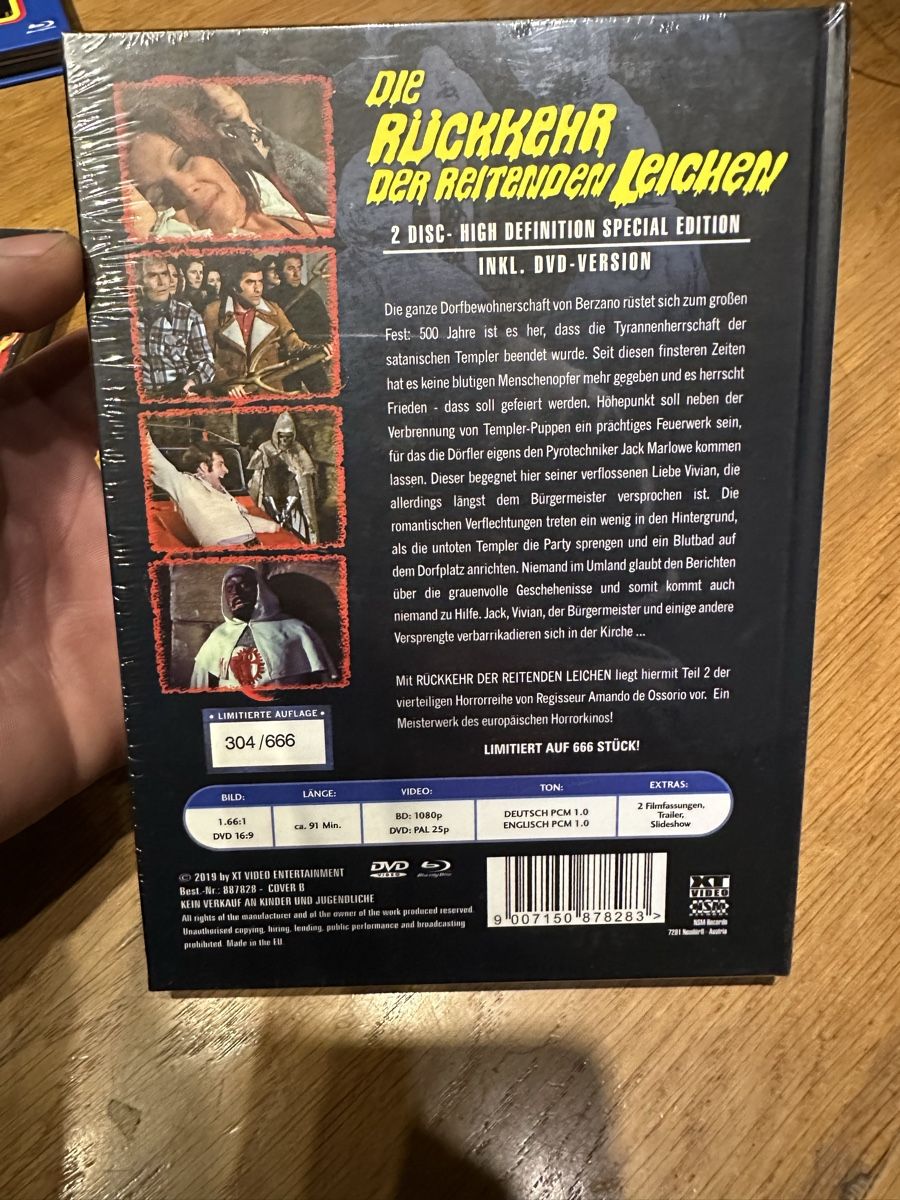 Die Rückkehr der reitenden Leichen XT VideoMediabook, OVP (Neu und ...