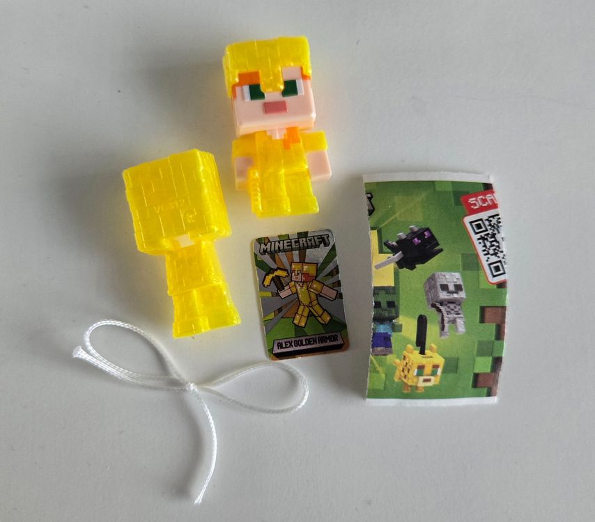 Kinder Joy - Minecraft - Alex Golden Armor (Neu (gemäss Beschreibung ...