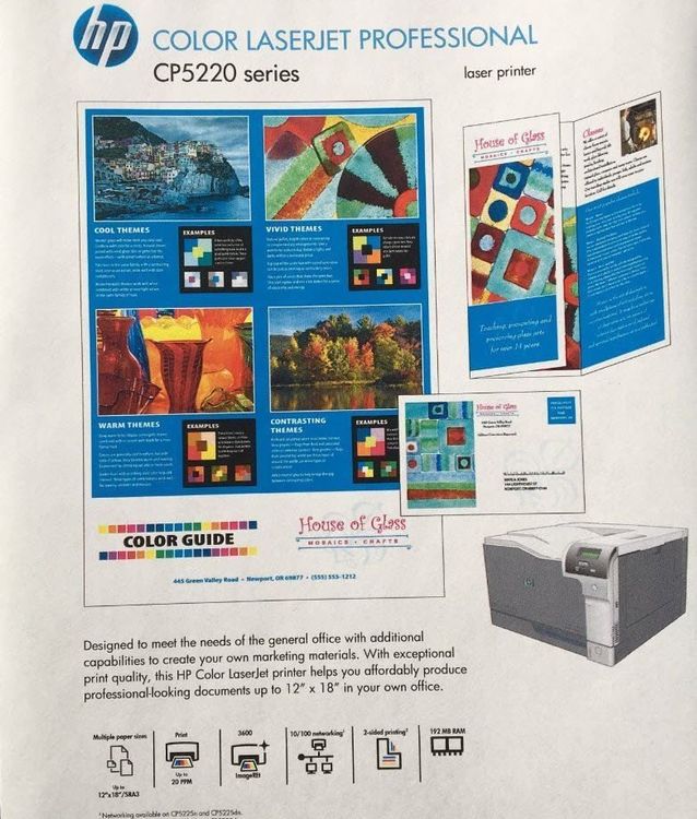 HP Color LaserJet CP5525dn, Top A3/A4 Color Laserdrucker (Gebraucht) in ...