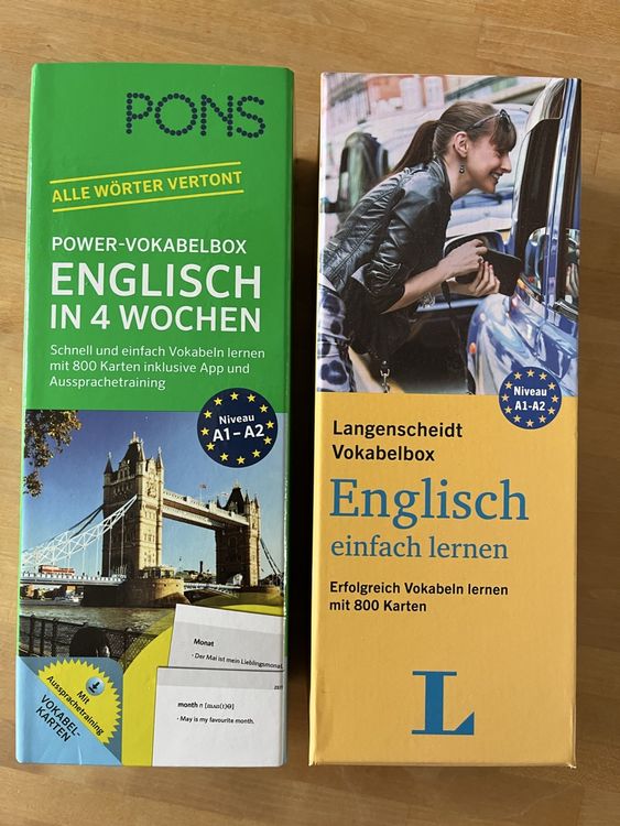 Englisch lernen leicht gemacht: 2 Vokabelboxen, Top Zustand! (Gebraucht ...