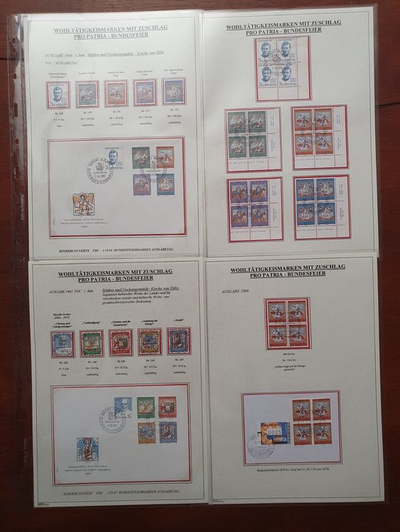 PP66/67 FDC mit Serie & Vollstempel & 4-er Blocks mit TABS (Gebraucht ...