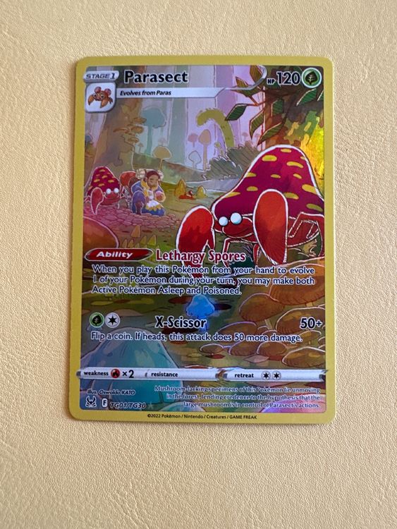 Pokemon Parasect Fullart Rare Top seltene Karten mega | Kaufen auf Ricardo