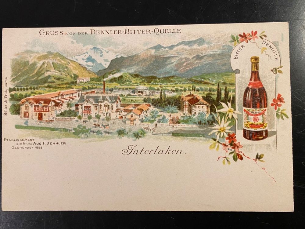 Postkarten Ansichtskarte Interlaken Dennler Vintage (Gebraucht) in ...
