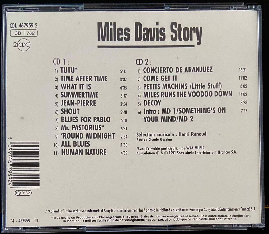2 CDs Miles Davis Story • Jazz Rarität • CD-Boxset (Gebraucht) in ...