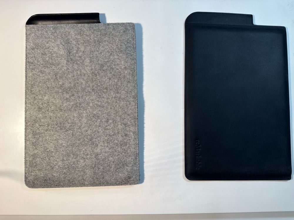 2 x Original Remarkable 2 Hülle Leder + Filz Top Zustand! (Gebraucht ...