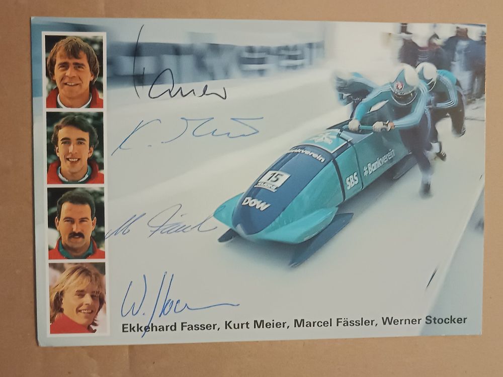 Bobteam Fasser - 4x Handsigniert 80/90er Jahre (Gebraucht) in Menziken ...