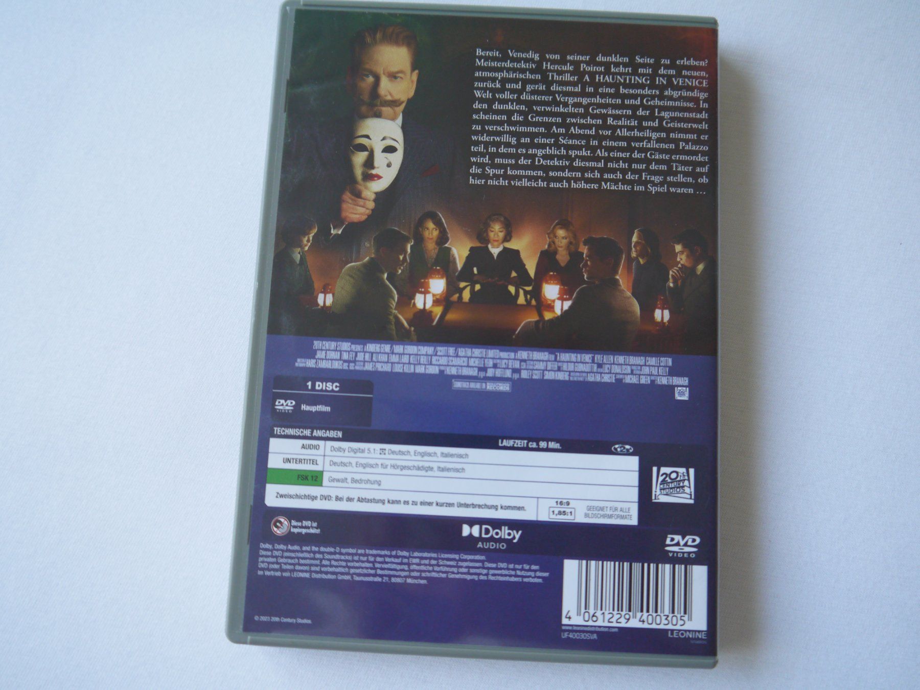 Agatha Christie -A HAUTING IN VENICE(2023) -Kenneth Branagh (Gebraucht ...