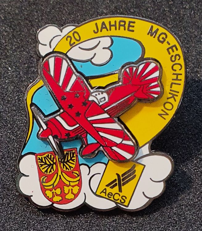 T702 - 3D Pin20 JahreMG-Eschlikon AeCS Doppeldecker Flugzeug (Gebraucht) in Reinach BL für CHF 4 ...