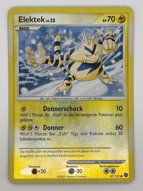Elektek 87/132 Reverse Holo Pokémon Secret Wonders | Kaufen auf Ricardo
