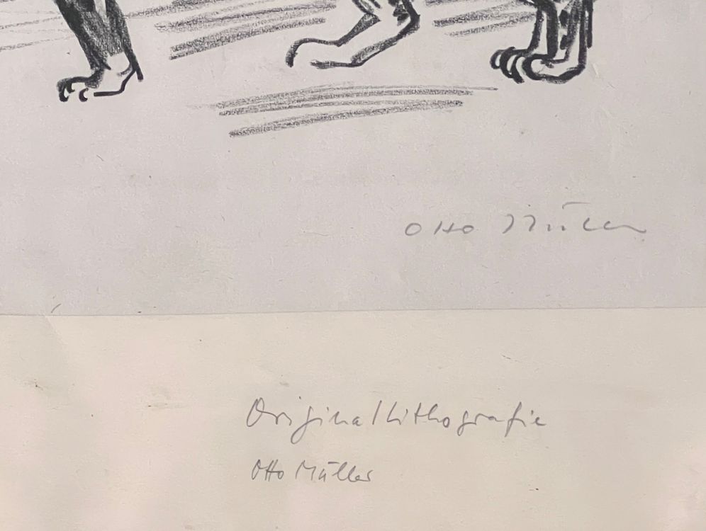 Otto Müller 1874 - 1930 Original Lithografie handsigniert (Gebraucht ...