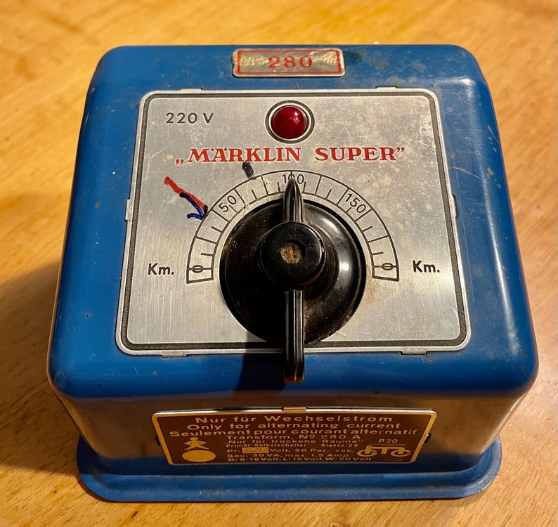 Märklin Trafo 280 A WS (Gebraucht) in Unterengstringen für CHF 15 – mit ...