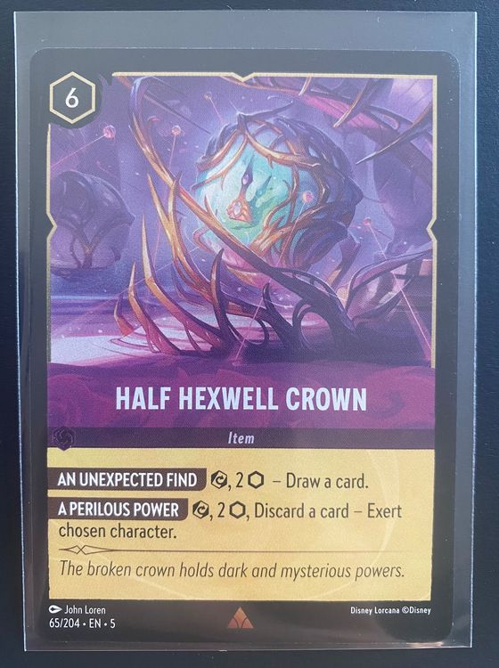 Lorcana FOIL HALF HEXWELL CROWN 65/204 EN-5 Rare (Gebraucht) in Lugano für CHF 0.7 – mit ...