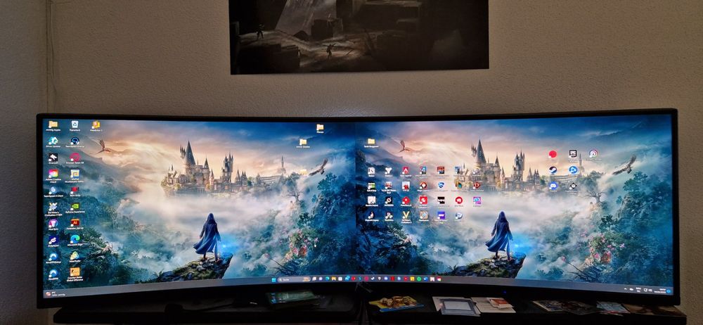 Samsung Qled curved Gaming Monitor (3840 x 1080) (C49HG9x) (Gebraucht ...