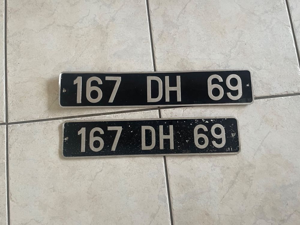 Ancien Jeu de 2 Plaques d’Immatriculation Française | Kaufen auf Ricardo