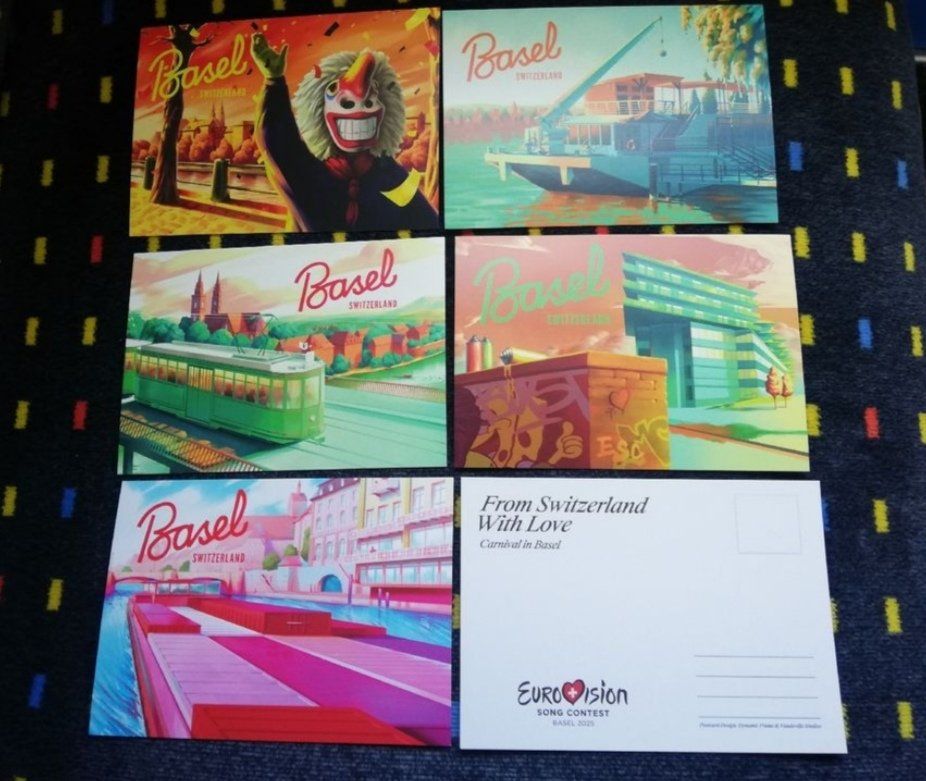 Eurovision Song Contest Basel 2025 Kartenset blanco (Neu und ...