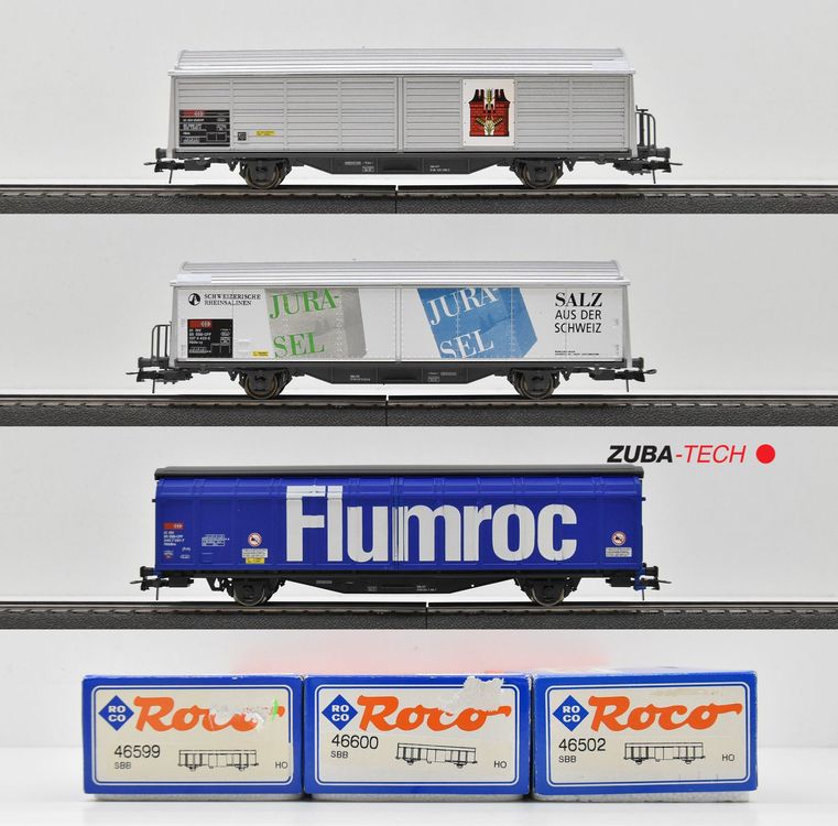 Roco 3x Schiebewandwagen der SBB H0 GS mit OVP (Gebraucht) in St. Gallen für CHF 48 – mit ...