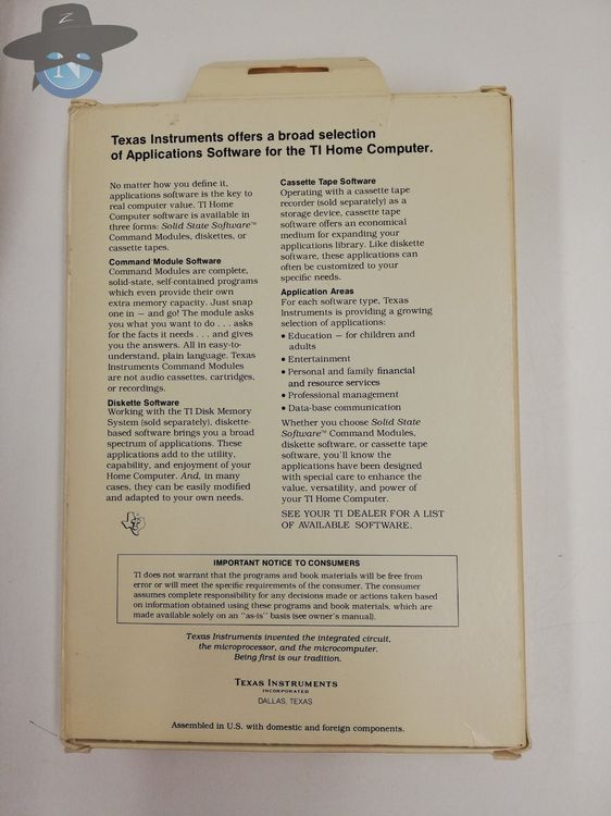 Parsec für Texas Instruments Ti-99 (Gebraucht) in St. Gallen für CHF 29 ...