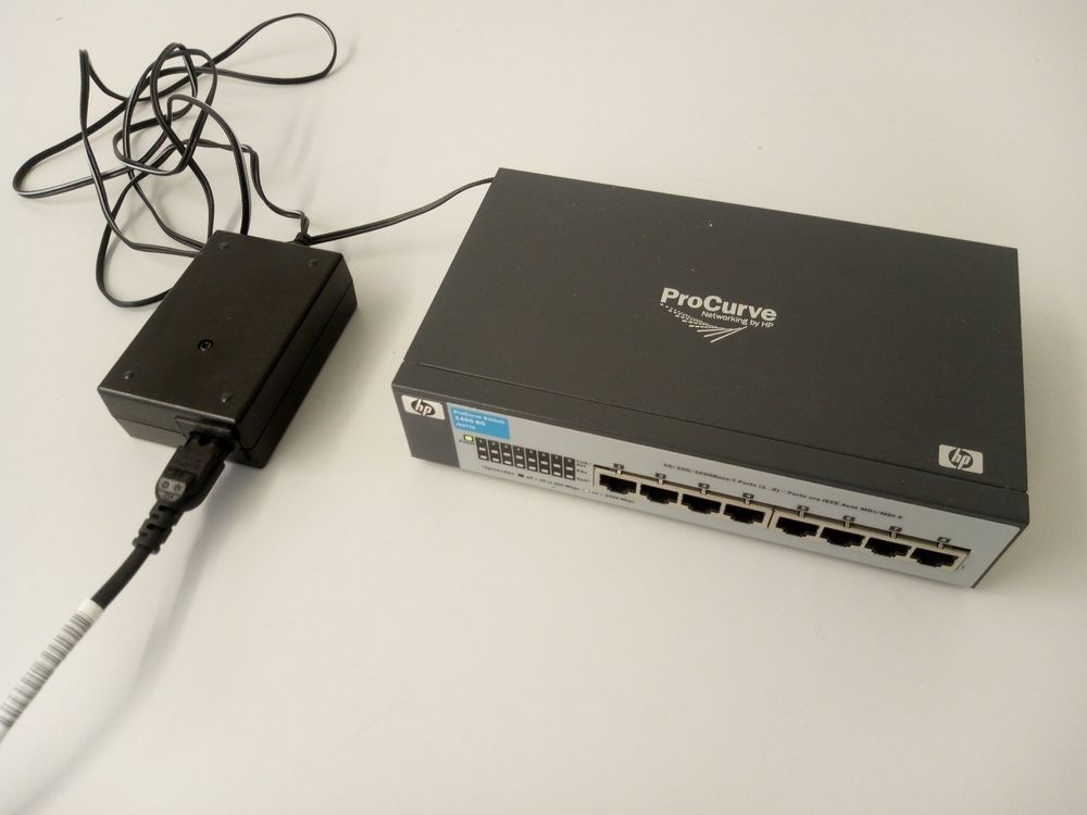 HP Netzwerk Switch ProCurve 8 Port 1400-8G 10/100/1000 Mbps (Gebraucht ...